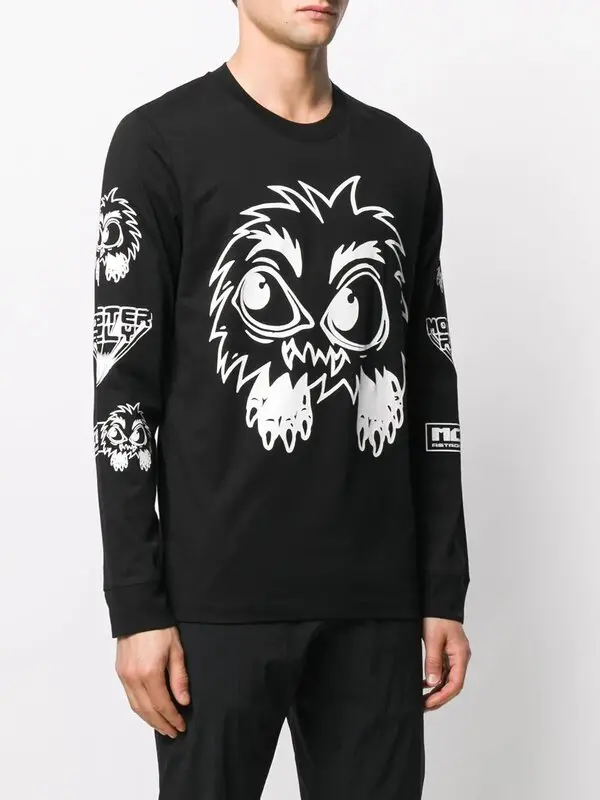Alexander McQueen Printed Long Sleeve Hoodie