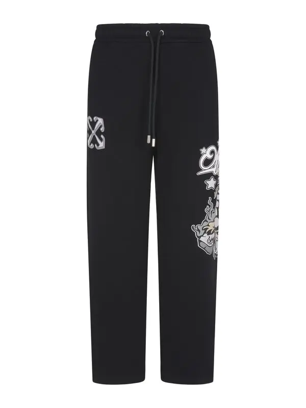 Off-White Drawstring Sweatpants - Black