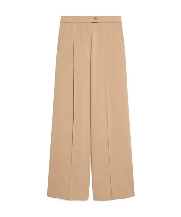 Sportmax Vela Wide Leg Pleated Trousers