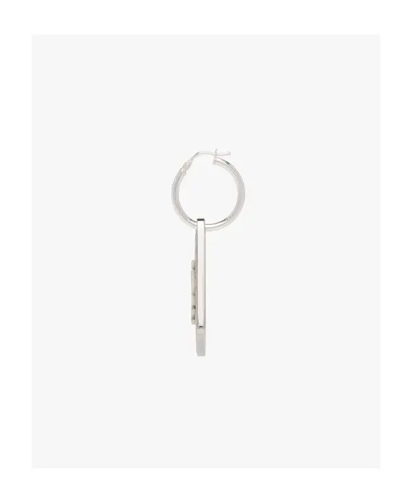 Prada Crystal Embellished Triangle Single Earring