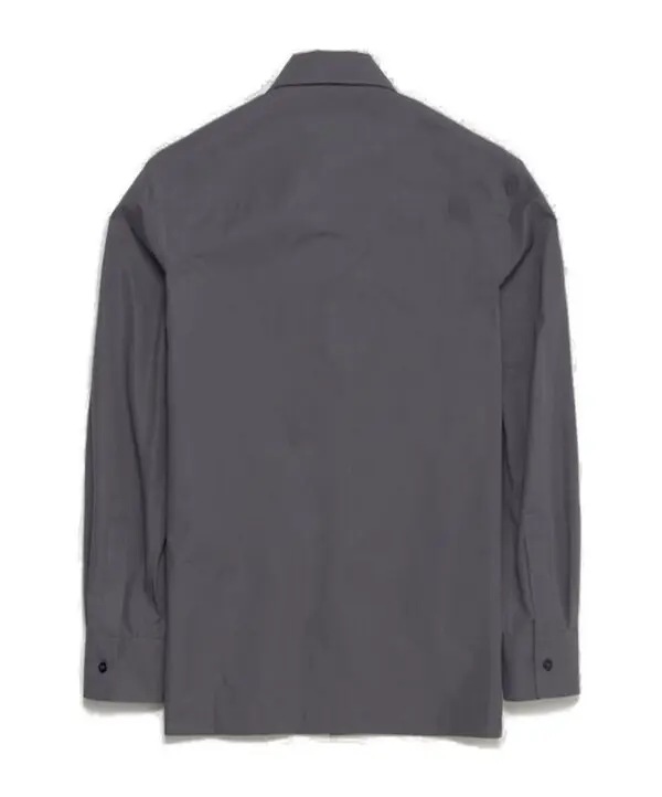 JIL SANDER Tie Detailed Shirt - Black