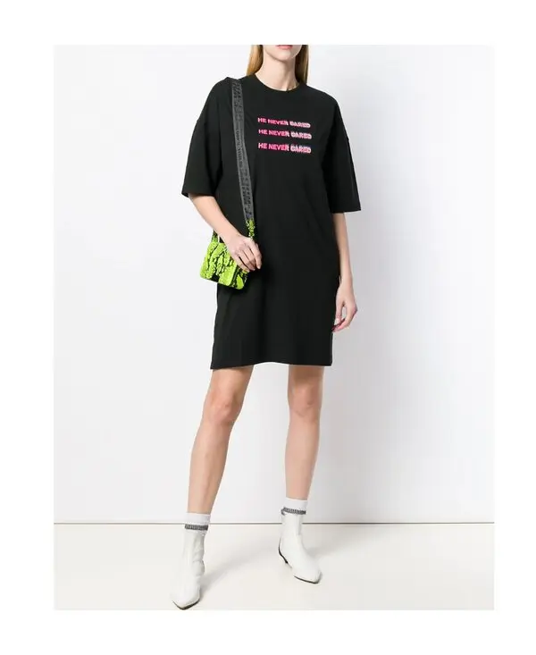 MARCELO BURLON COUNTY OF MILAN Printed T-shirt Dress