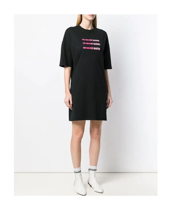 MARCELO BURLON COUNTY OF MILAN Printed T-shirt Dress