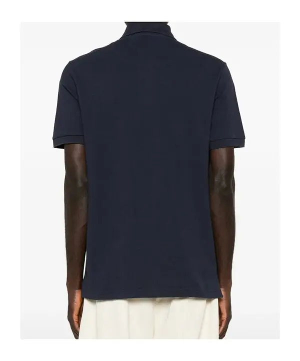 Etro Pegaso Embroidered Short-sleeved Polo Shirt - Black
