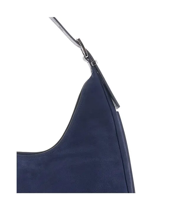 Michael Kors Nolita Large Nubuck Hobo Shoulder Bag - Blue