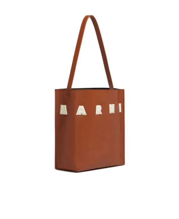 Marni Museo Logo Shoulder Bag - Brown