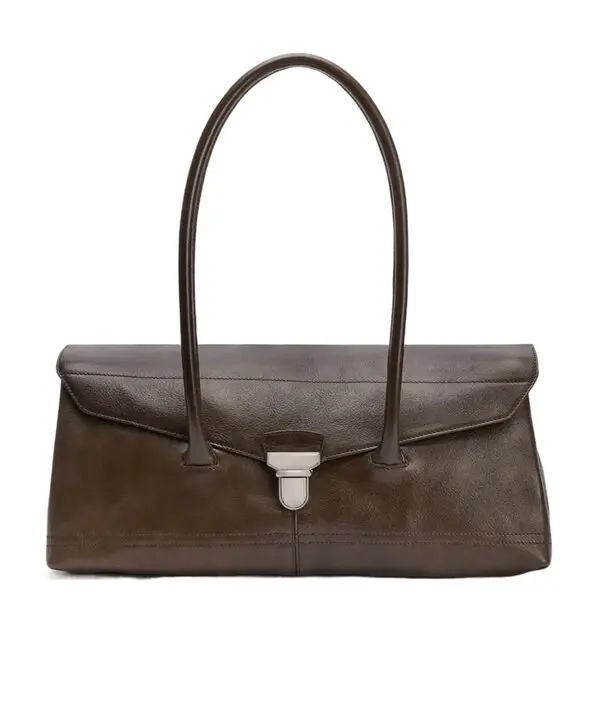 LEMAIRE Gear Shoulder Bag - Khaki Brown