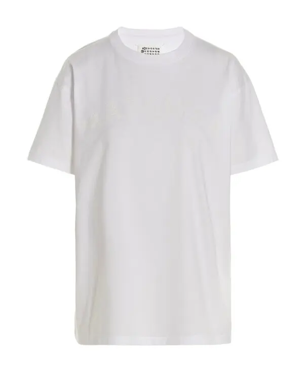 MAISON MARGIELA Logo Detailed Crewneck T-shirt