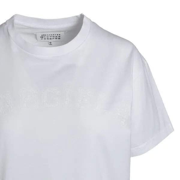 MAISON MARGIELA Logo Detailed Crewneck T-shirt