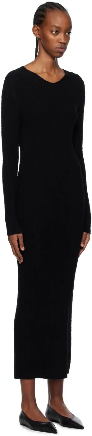 TOTEME V-neck Ribbed-knit Maxi Dress