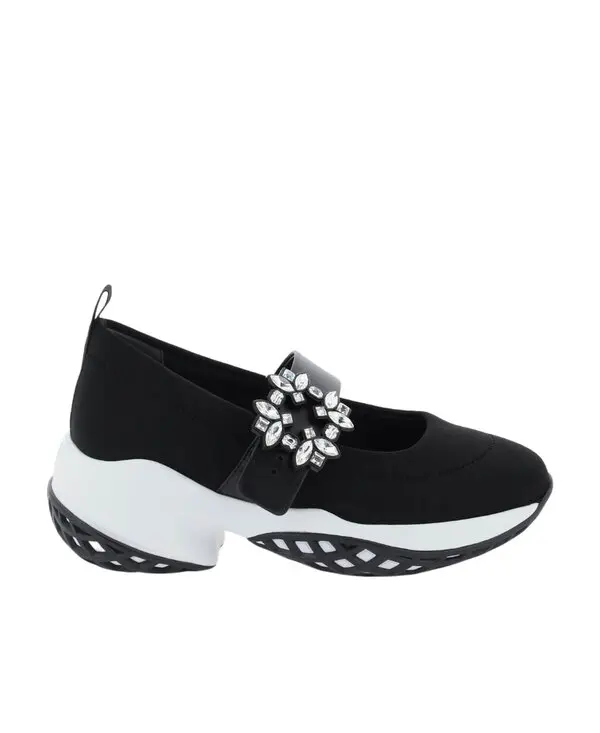 ROGER VIVIER Embellished Buckle Ballerinas - Black