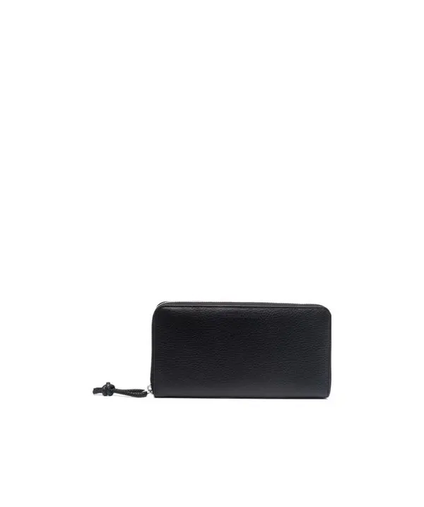 Emporio Armani Logo Lettering Zipped Wallet - White