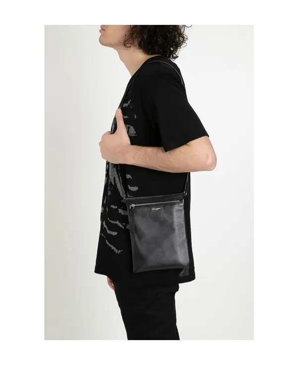 Saint Laurent Logo Flat Crossbody Bag