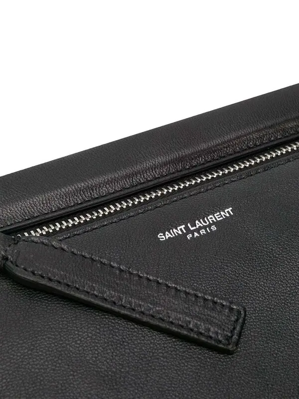 Saint Laurent Logo Flat Crossbody Bag