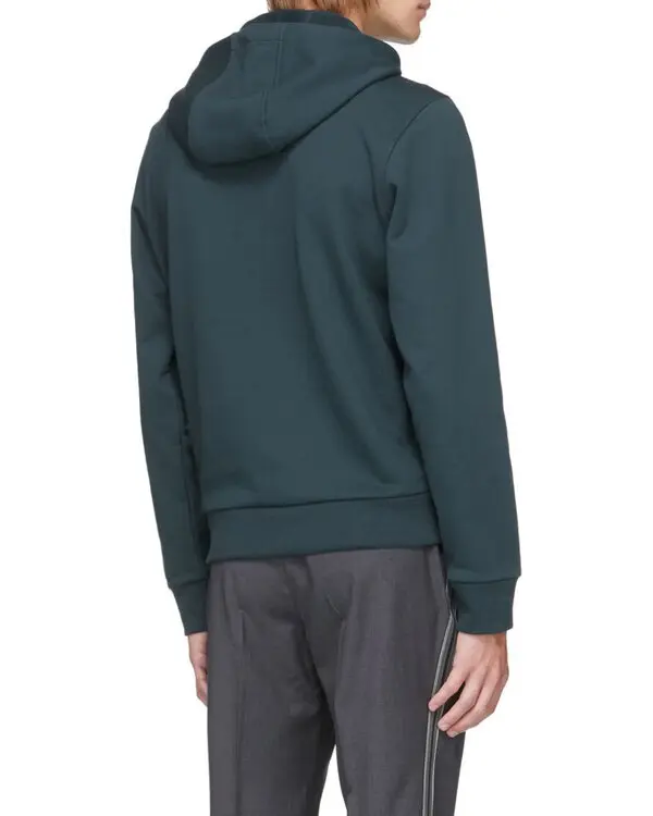 Zegna Embroidered Logo Cotton Hoodie