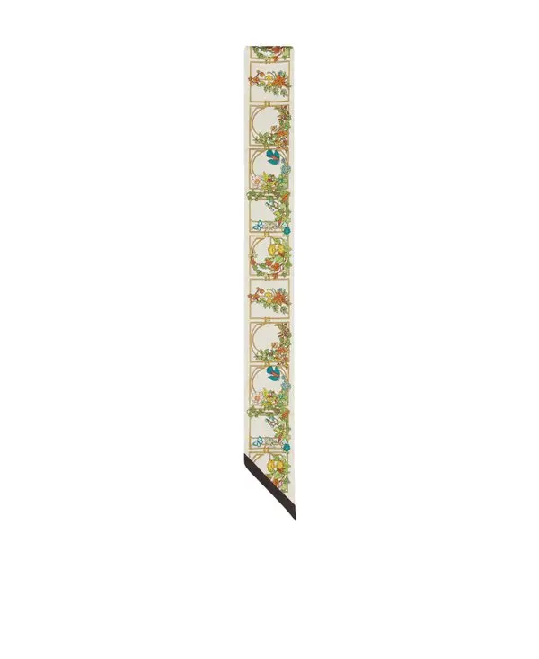 Gucci Gg Supreme Printed Scarf - White