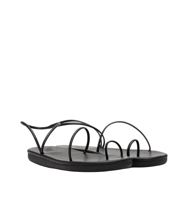 ANCIENT GREEK SANDALS Kansiz Flat Sandals - Black