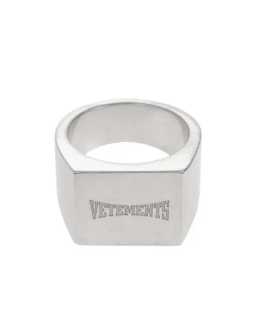 Vetements Logo Ring - White
