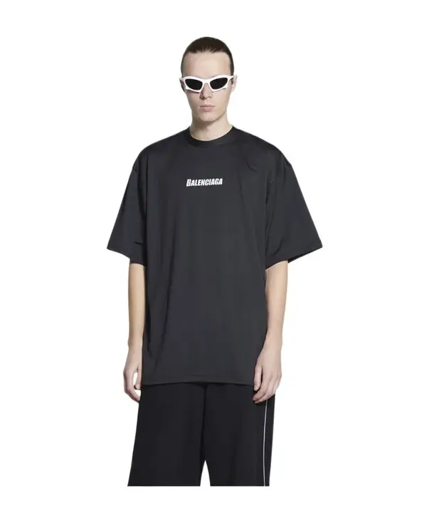 Balenciaga T-shirt Swim Da Uomo In Nero - Black