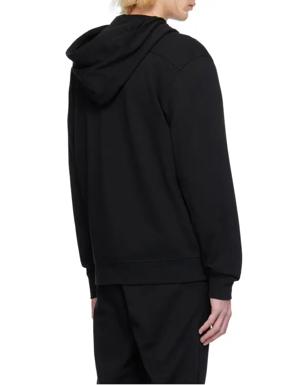 Hugo Boss Long-sleeved Zip-up Hoodie With Hood