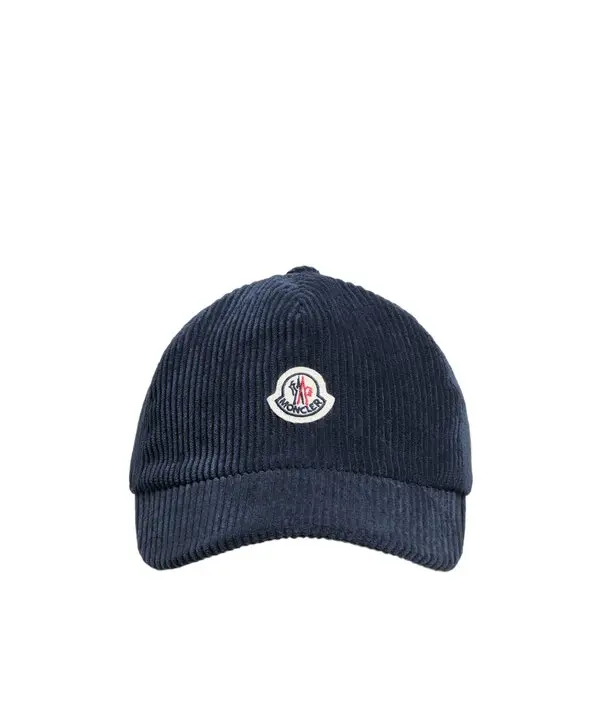 Moncler Corduroy Baseball Cap - Navy