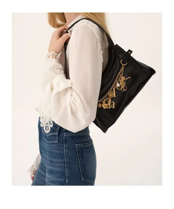 Chloé Charms Detailed Hobo Bag