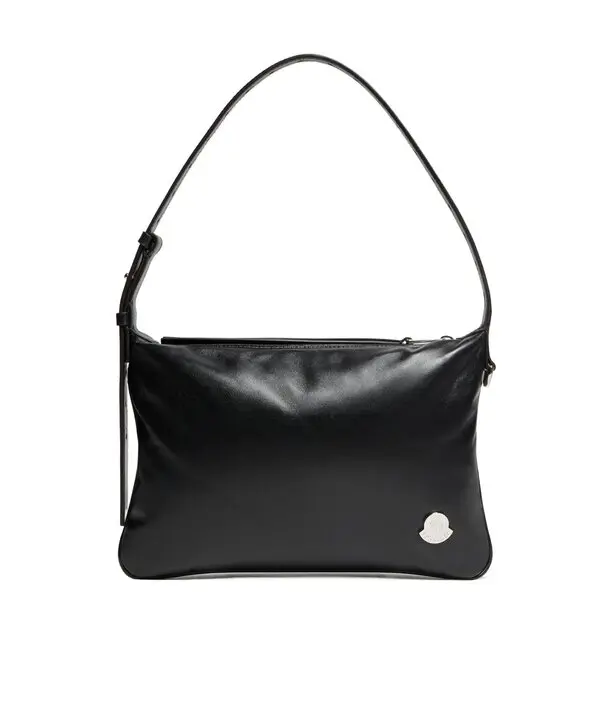 Moncler Vetta Zip-up Shoulder Bag - Black
