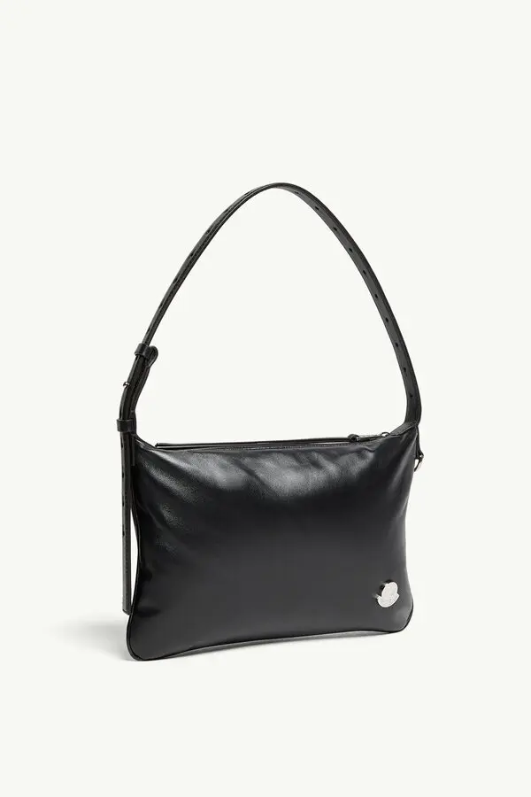 Moncler Vetta Zip-up Shoulder Bag - Black