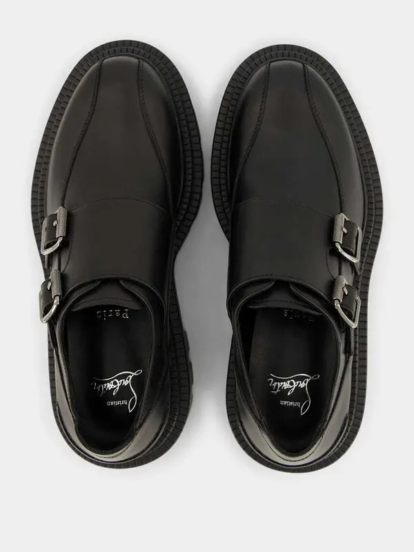 CHRISTIAN LOUBOUTIN Antonina College Double Buckle Loafers