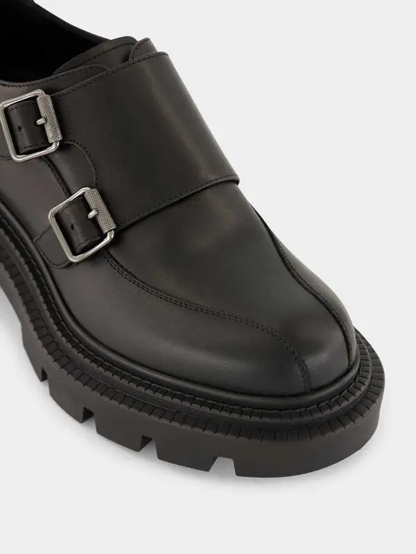CHRISTIAN LOUBOUTIN Antonina College Double Buckle Loafers