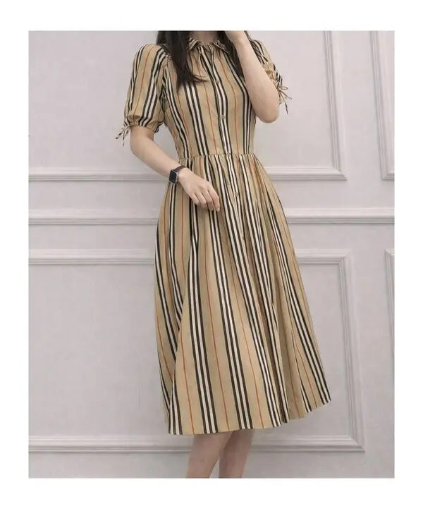Burberry Striped Shirt Dress