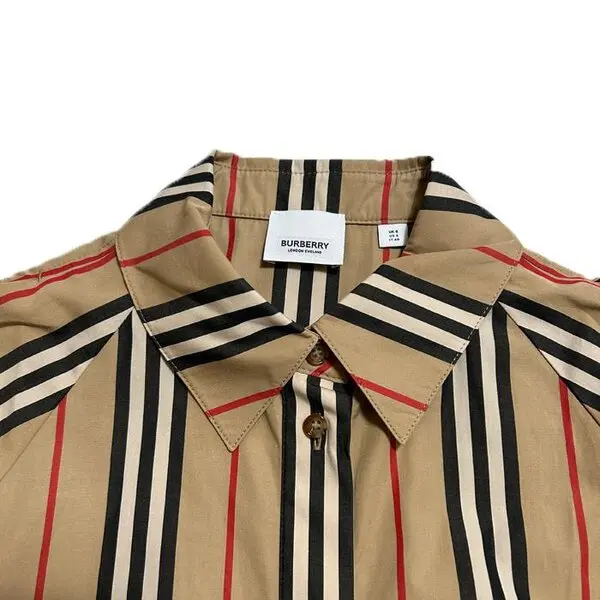 Burberry Striped Shirt Dress