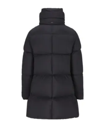 Herno High Neck Zip-up Puffer Jacket - Nero