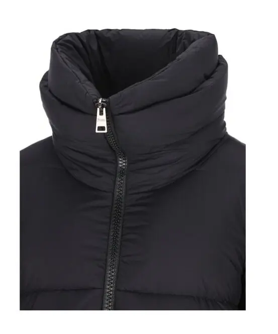 Herno High Neck Zip-up Puffer Jacket - Nero
