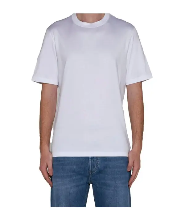 Brunello Cucinelli Crewneck Short-sleeved T-shirt - White