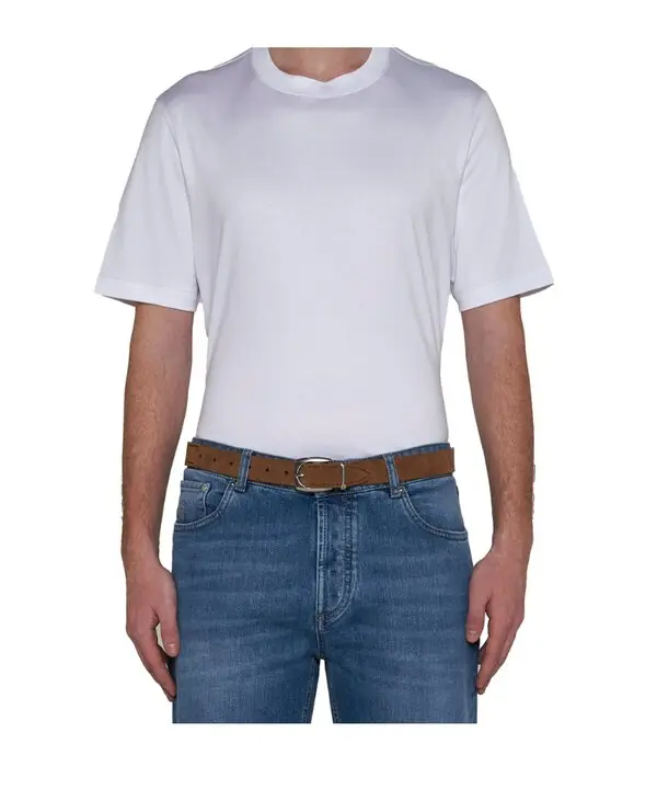 Brunello Cucinelli Crew Neck T-shirt - White