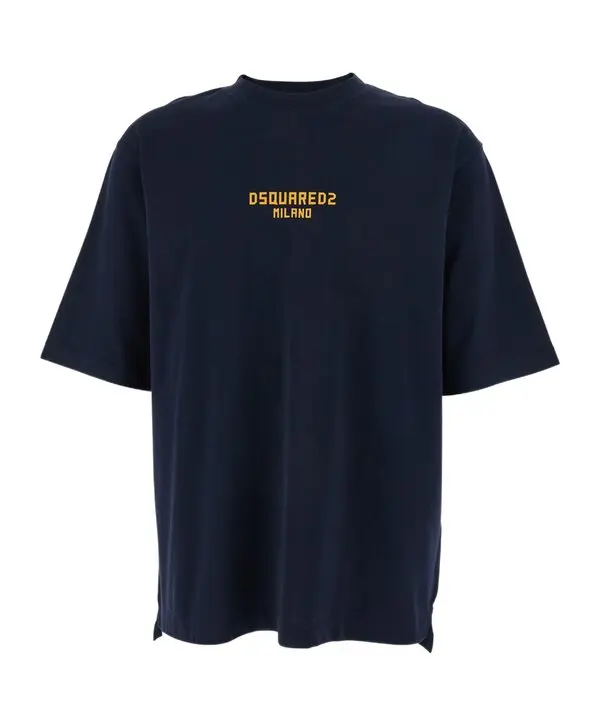 Dsquared2 Logo Printed Crewneck T-shirt - Black