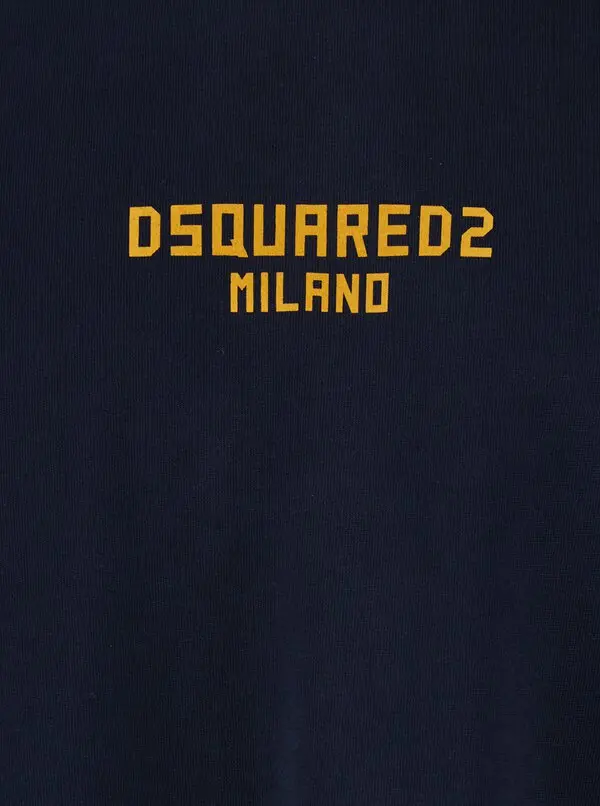 Dsquared2 Logo Printed Crewneck T-shirt - Black