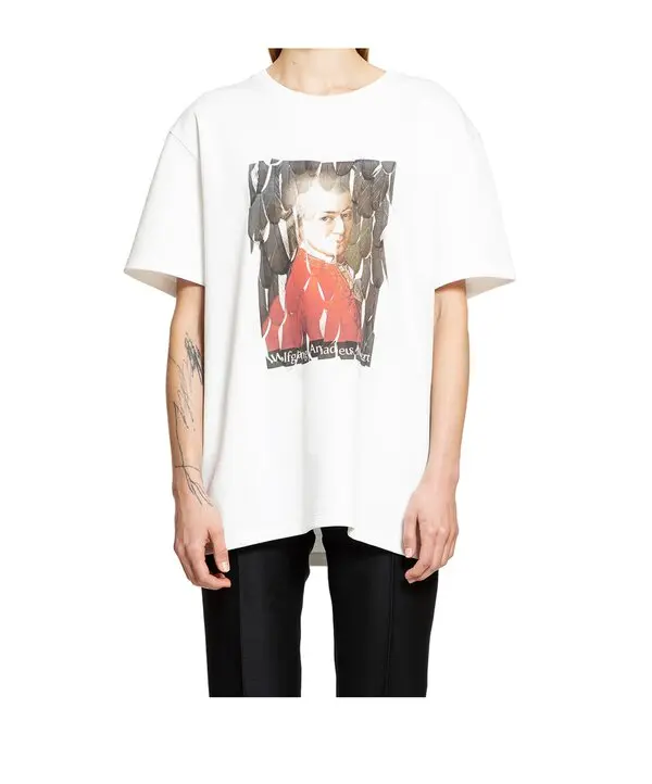 Loewe Relaxed Fit T-shirt With Amadeus Feather Graphic