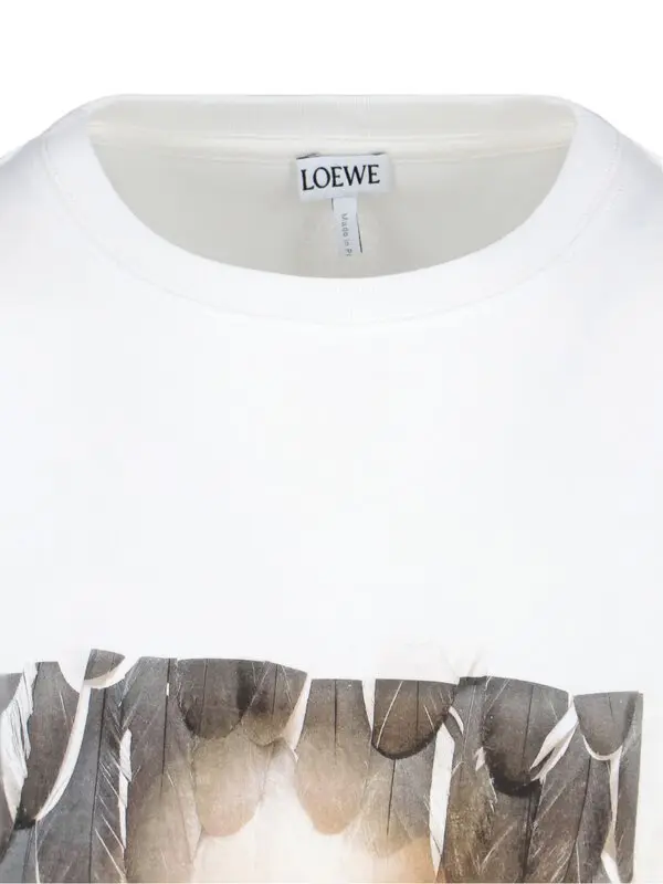 Loewe Relaxed Fit T-shirt With Amadeus Feather Graphic