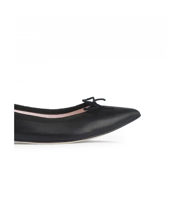 Repetto Brigitte Pointed-toe Ballerina Flats With Bow Detailing - Black