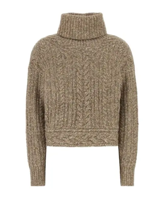 Isabel Marant Étoile Cable Knit Turtleneck Jumper - Brown