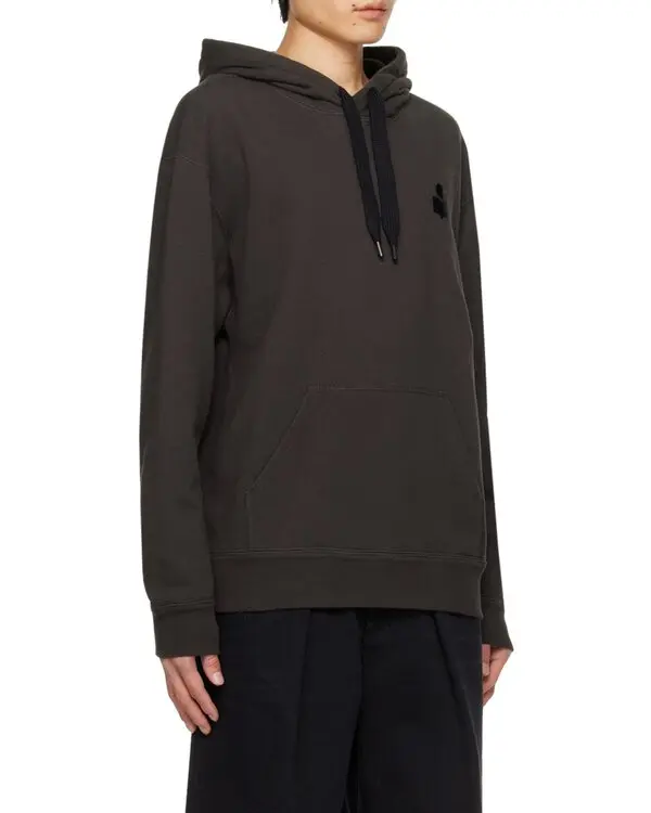 Isabel Marant Étoile Logo-appliqué Drawstring Hoodie - Black