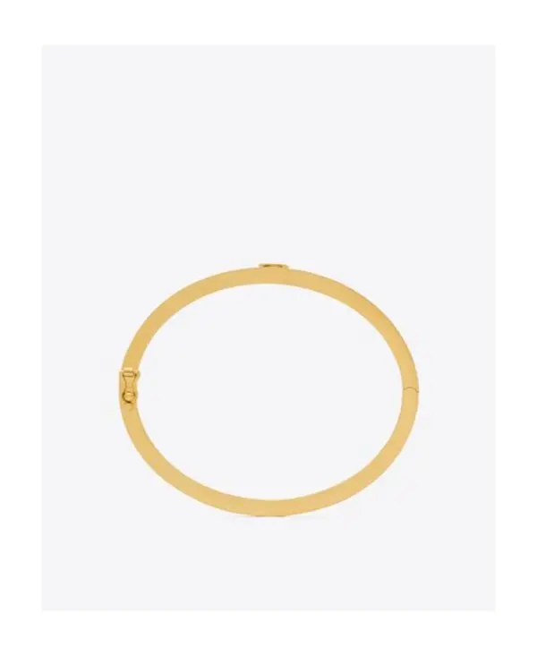 Saint Laurent Cassandre Logo Plaque Bracelet