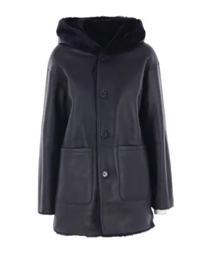 ARMA Hooded Shearling Coat