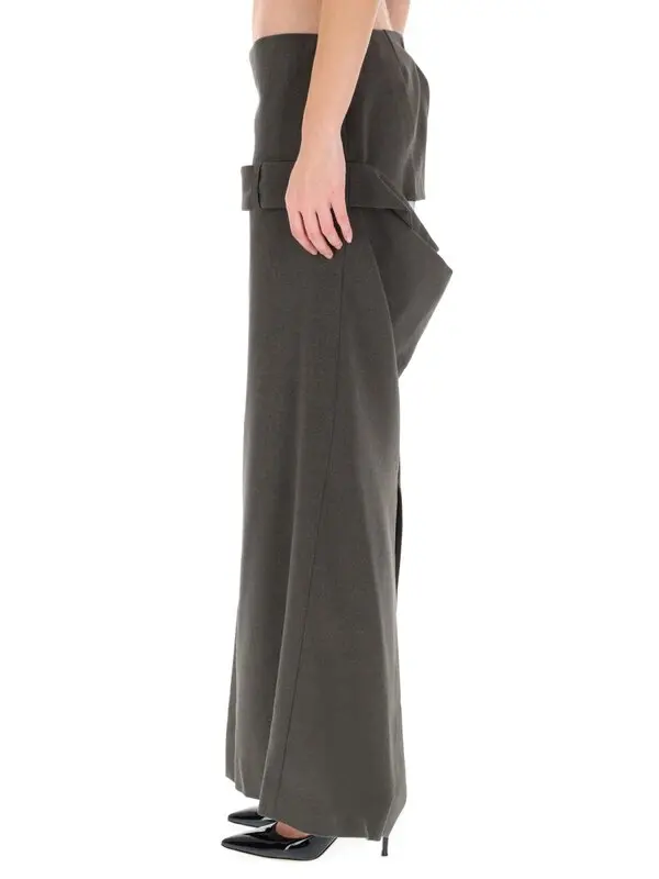 JEAN PAUL GAULTIER Deconstructed Maxi Skirt With Martingale Detail