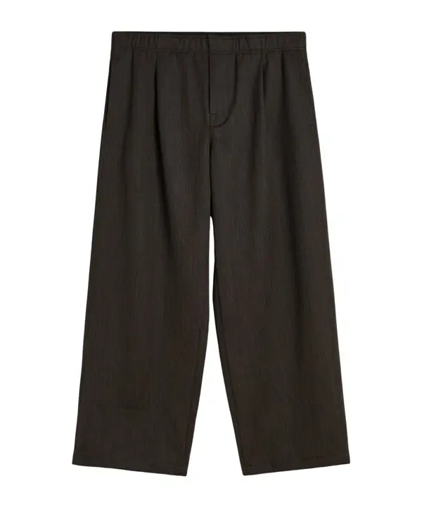 Our Legacy Elastic Waist Wide Leg Trousers - Brown