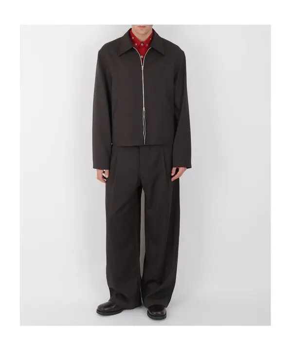 Our Legacy Elastic Waist Wide Leg Trousers - Brown