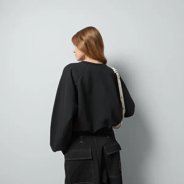 Gucci Logo Patch Cropped Sweatshirt
