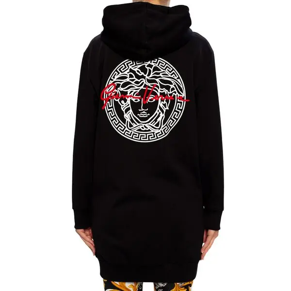 Versace Logo-print Hooded Coat